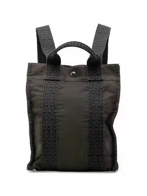 Hermès Herline Pm Canvas Backpack - Grey