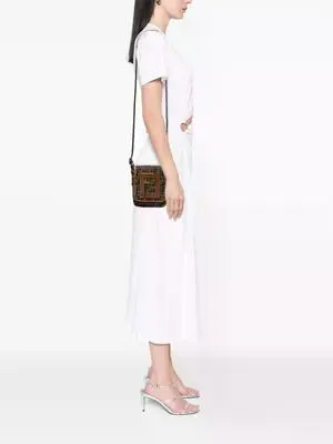 Fendi Mini Ff Zucca Canvas Crossbody Bag