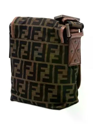 Fendi Mini Ff Zucca Canvas Crossbody Bag