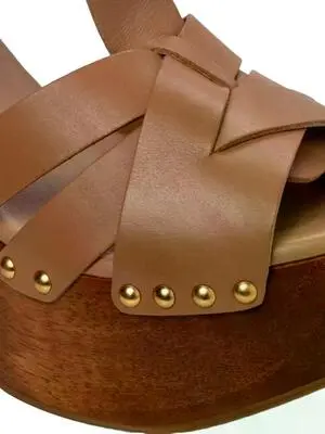 ANDREA CARRANO Studded Platform Sandals