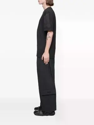 Y3 Logo-print Wide-leg Cargo Pants