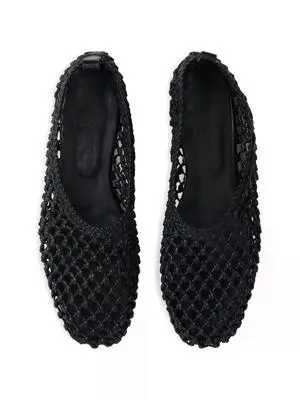 Soeur Woven Leather Ballet Flats