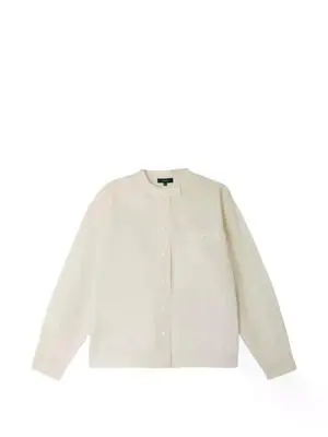Soeur Off-white Band Collar Shirt