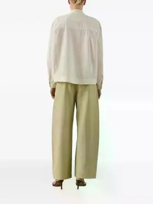 Soeur Off-white Band Collar Shirt