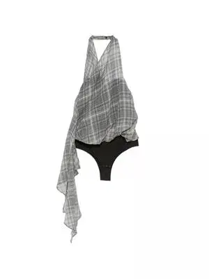 Coperni Check Pattern Halterneck Top