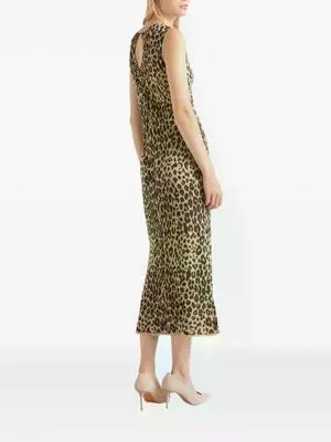 Marella Sleeveless Leopard-print Dress