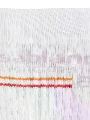 Casablanca Logo-intarsia Ribbed Socks