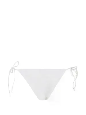 MC2 SAINT BARTH Virgo Crinkle Effect Bikini Bottoms - White