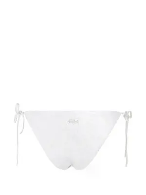 MC2 SAINT BARTH Crinkle-effect Bikini Bottoms - White