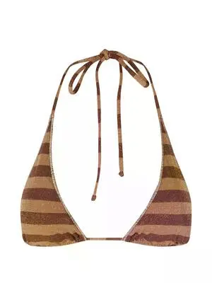 MC2 SAINT BARTH Guiana Striped Bikini Top