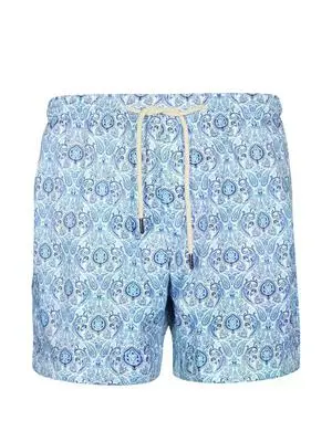 PENINSULA SWIMWEAR Paisley Print Swim Shorts - Blue