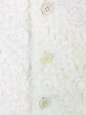 Comme Des Garçons Crochet-knit Waistcoat
