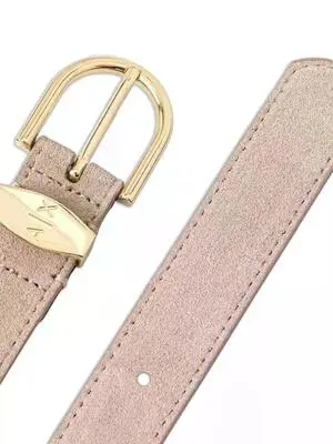 Armani Exchange Logo Detail Leather Belt
