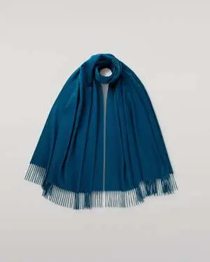 Johnstons Of Elgin Cashmere Stole - Blue