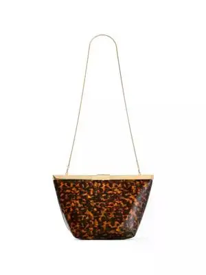 JIMMY CHOO Ganache Tortoiseshell-effect Clutch Bag
