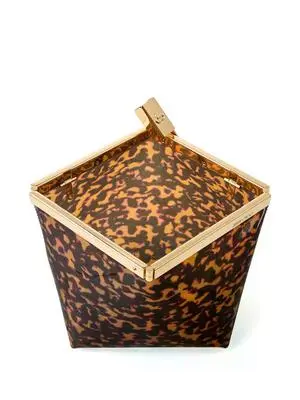 JIMMY CHOO Ganache Tortoiseshell-effect Clutch Bag