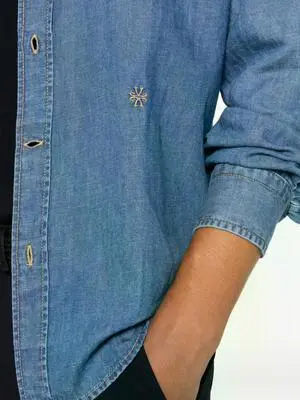 Jacob Cohen Logo-embroidered Denim Shirt