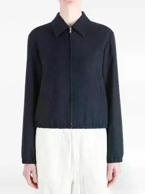 Auralee Zip-up Elasticated Hem Jacket