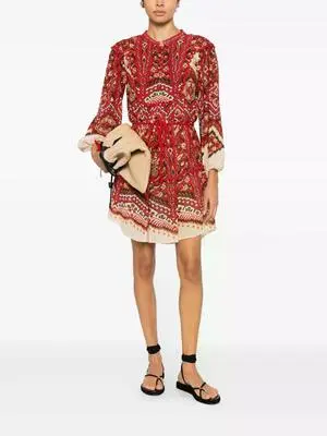 Farm Rio Geometric Pattern Mini Dress