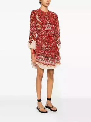 Farm Rio Geometric Pattern Mini Dress