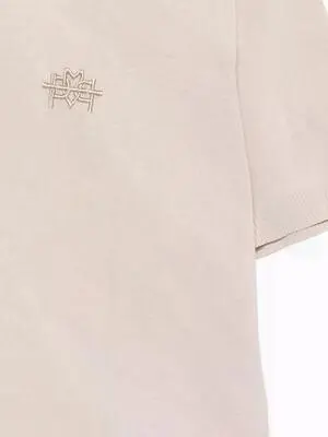 MVP WARDROBE Embroidered T-shirt - Neutrals