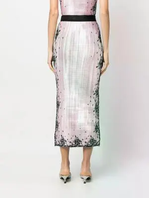 MSGM Sequin Pencil Skirt