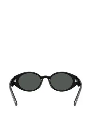 DIESEL® Oval Frame Sunglasses - Black