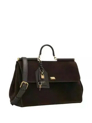 Dolce & Gabbana My Sicily Suede Tote Bag - Brown