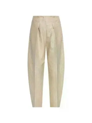 Jacquemus The Ovalo Curved Pants - Neutrals
