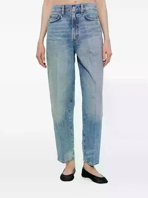 AGOLDE Faded Effect Tapered Leg Jeans - Blue