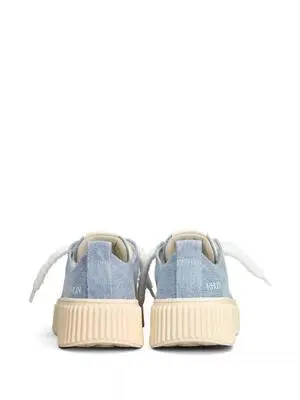RHUN Denim Texture Platform Sneakers