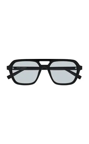 Saint Laurent Aviator Acetate Sunglasses - Black