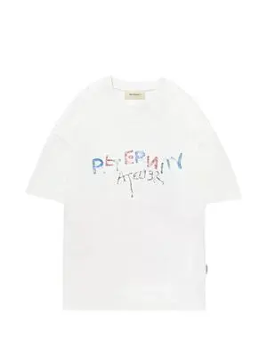 RETERNITY L'expression Logo-print Cotton T-shirt - White
