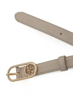 Guess Logo Plaque Pebbled Belt