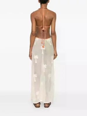 Johanna Ortiz Ebb And Flow Palm-tree Maxi Dress