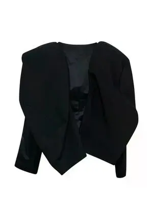Comme Des Garçons Asymmetrical Draped Jacket - Black