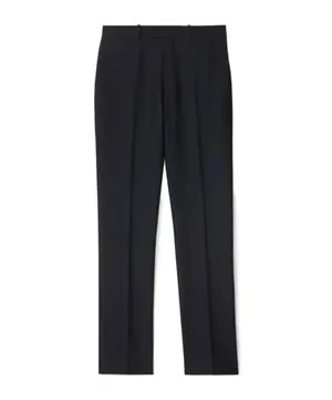 Burberry Wool Tailored Trousers - Navy