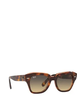 Ray-ban State Street Square Frame Sunglasses - Brown