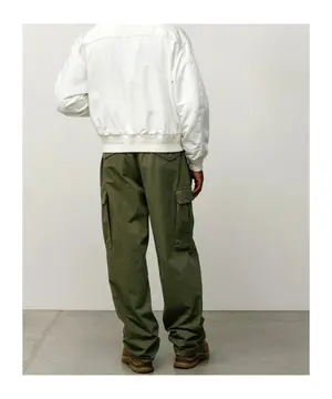 StÜssy Cargo Pants With Adjustable Waist And Knee Pleats