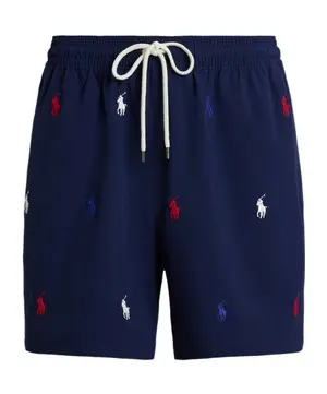 Polo Ralph Lauren Embroidered Swim Shorts - Black