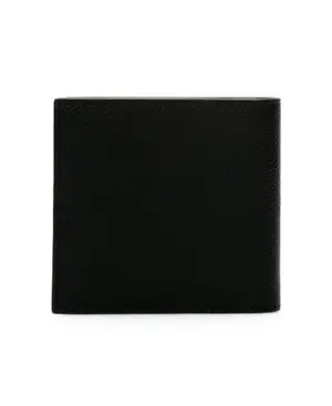 Celine Bi-fold Card Holder In Grained Calfskin