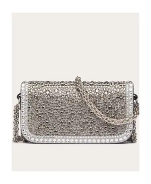 Valentino Garavani Rhinestone Embellished Small Shoulder Bag