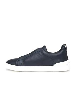 Zegna Triple Stitch Slip-on Sneakers