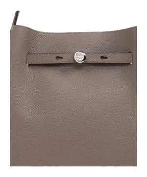 Tory Burch Romy Drawstring Shoulder Bag - Grey