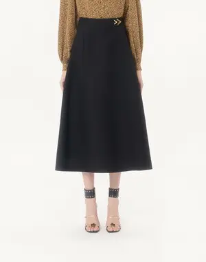 Valentino Garavani Crepe Couture Midi Skirt