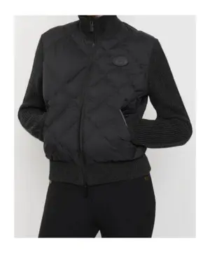 Burberry Kelsley Zip-up Quilted Jacket - Black