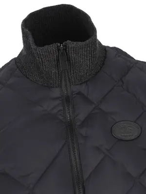 Burberry Kelsley Zip-up Quilted Jacket - Black