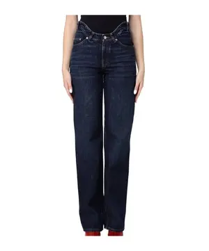 JEAN PAUL GAULTIER Curved Bootcut Denim Jeans