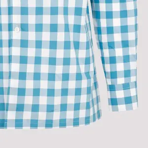 Prada Plaid Long-sleeved Shirt - Blue