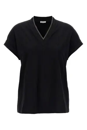 Women's Brunello Cucinelli Black T-shirts